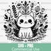 Cute Floral Kitty SVG and PNG Digital File, Perfect for Commercial Use ...