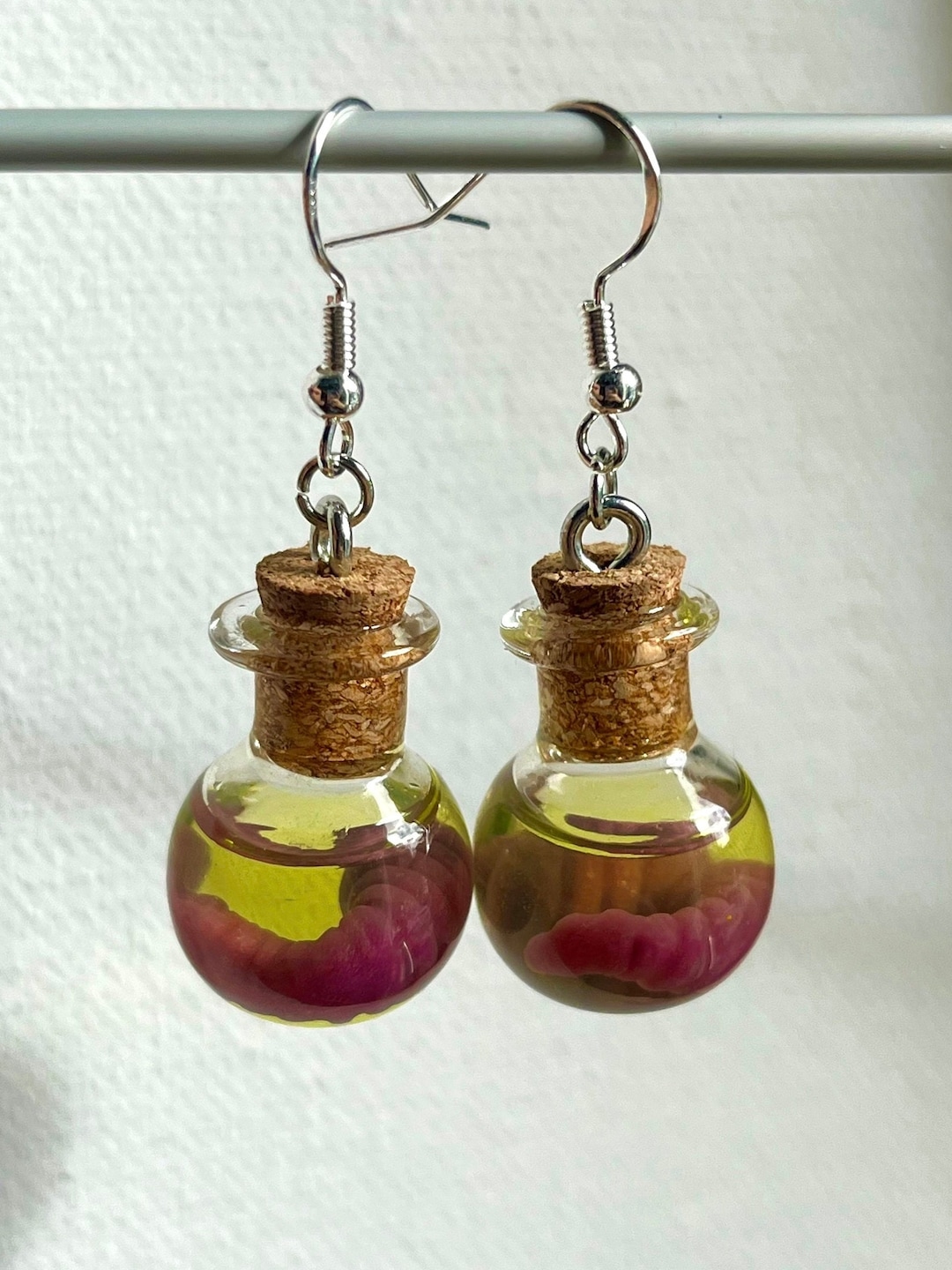 Baldur's Gate 3 Tadpole Earrings/charm (BG3 Bottled Mind Flayer ...
