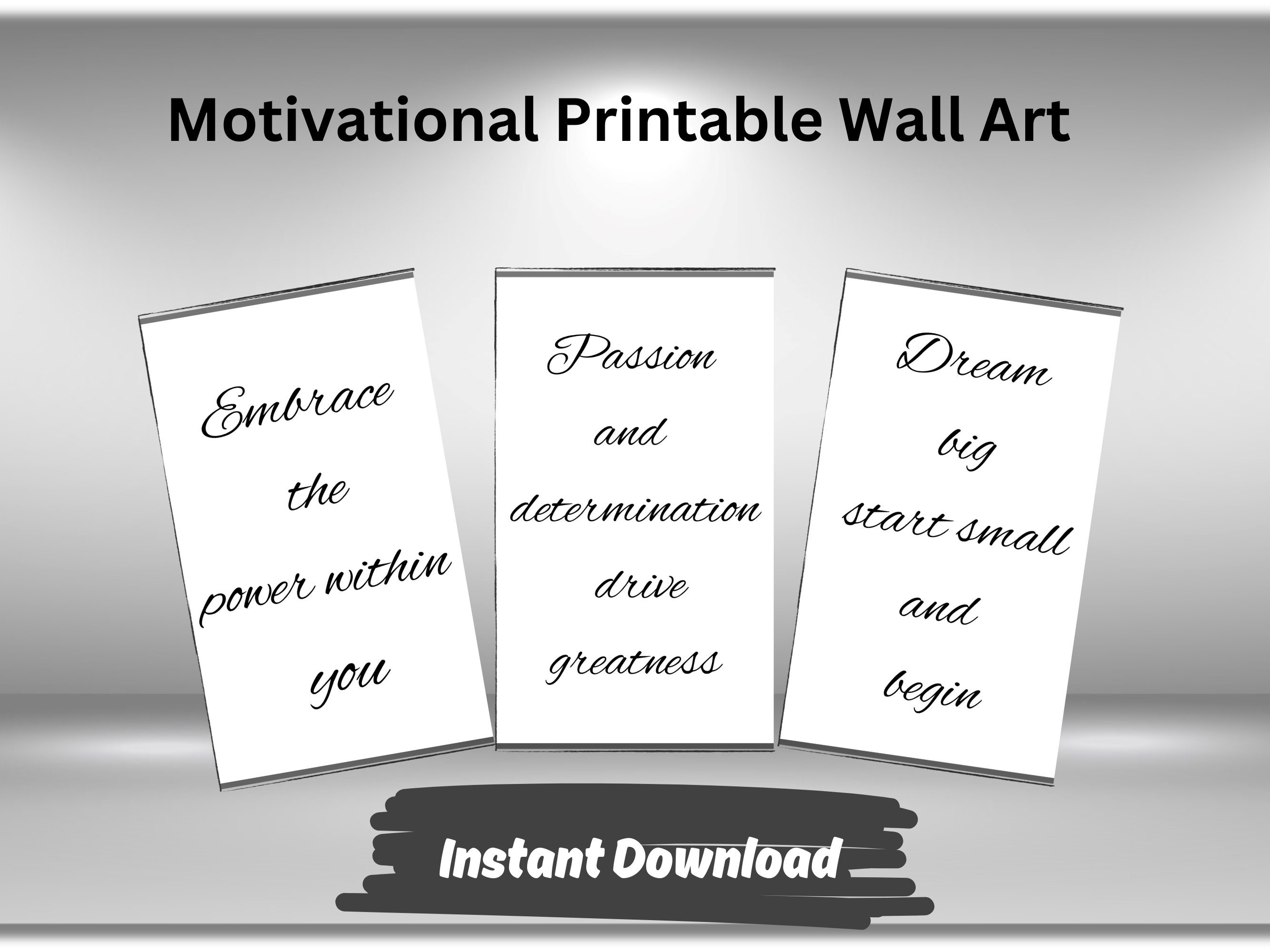 Motivational Printable Wall Art - Etsy