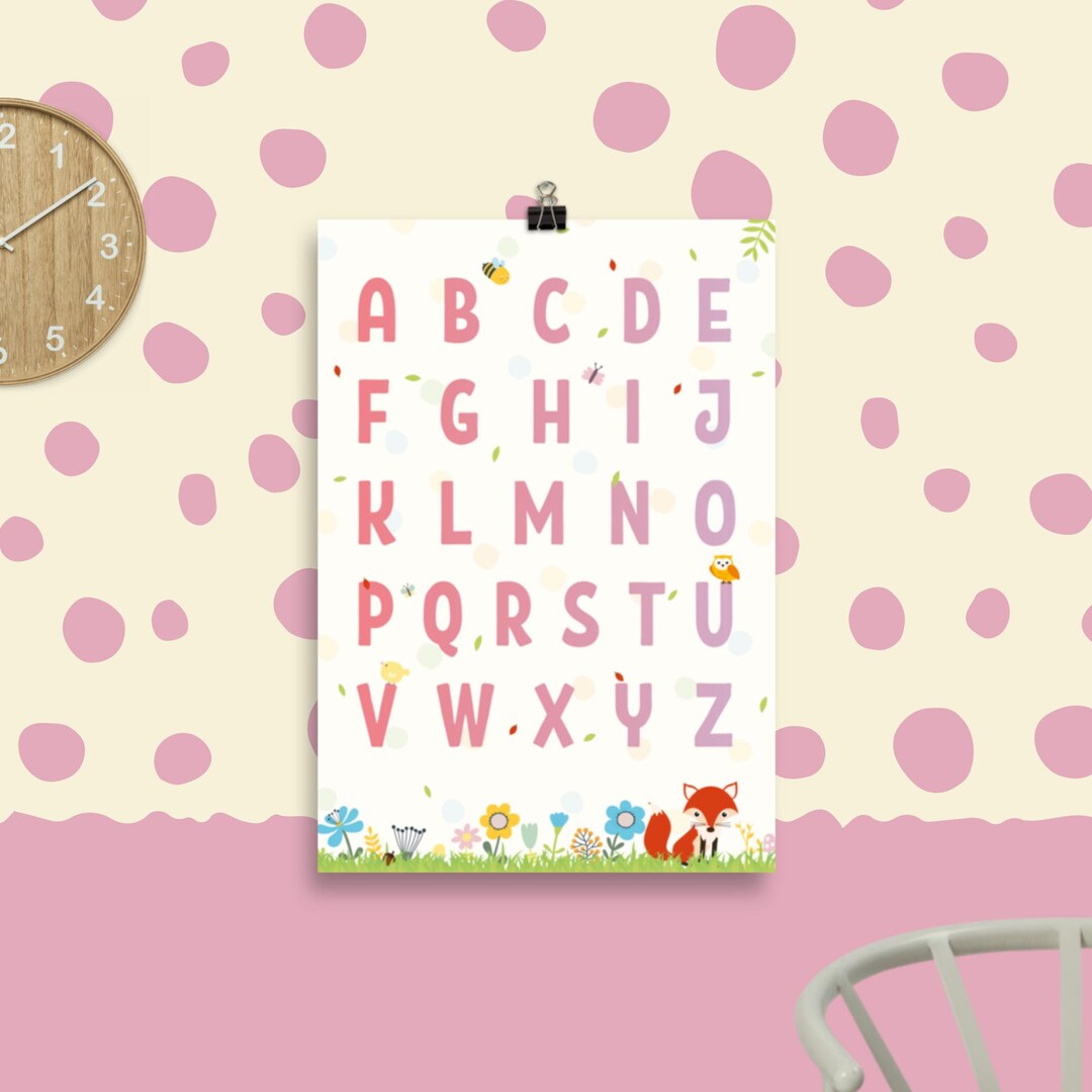 Children's Poster Alphabet Miscellaneous Formats - Etsy