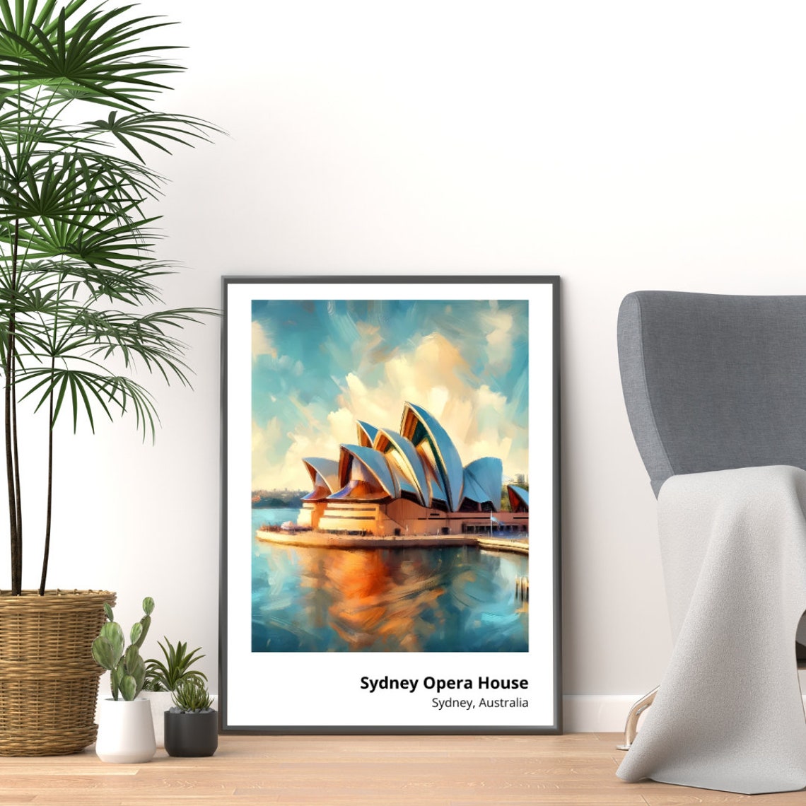 Sydney Opera House Art Print - Iconic Digital Painting of Australian ...