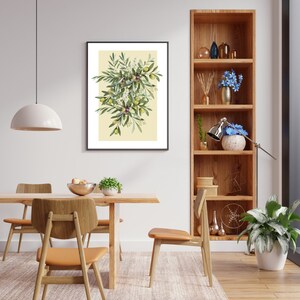 Modern Papyr Olive Branch Poster: Elegant Italian-inspired Digital ...