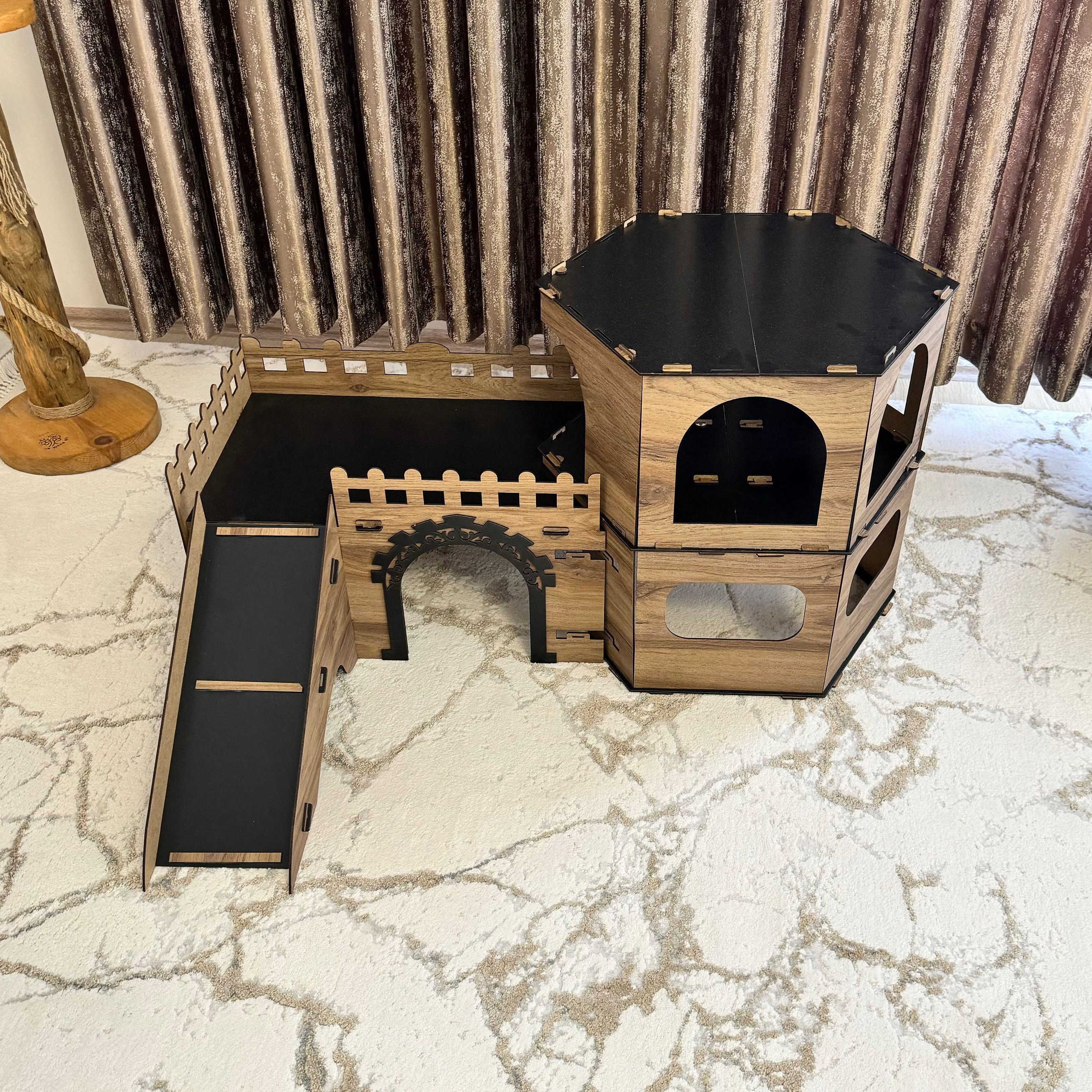 CASTLE Rabbit House Black-kemenche, Rabbit House, Rabbit House, Rabbit ...