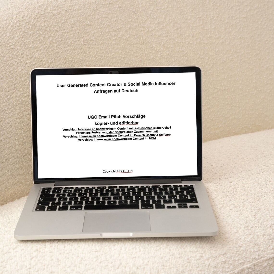 UGC Email Pitch Template Content Creator Template Application Media Kit ...