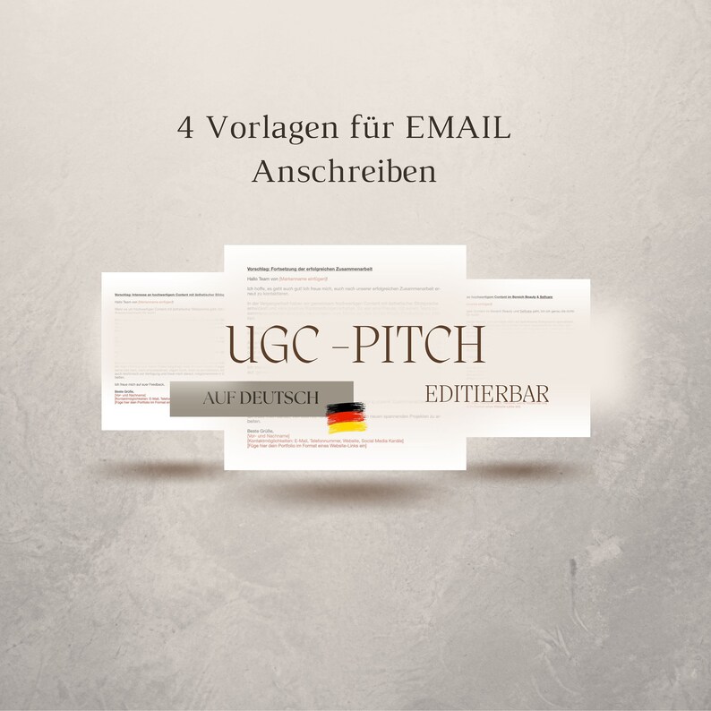 UGC Email Pitch Template Content Creator Template Application Media Kit ...
