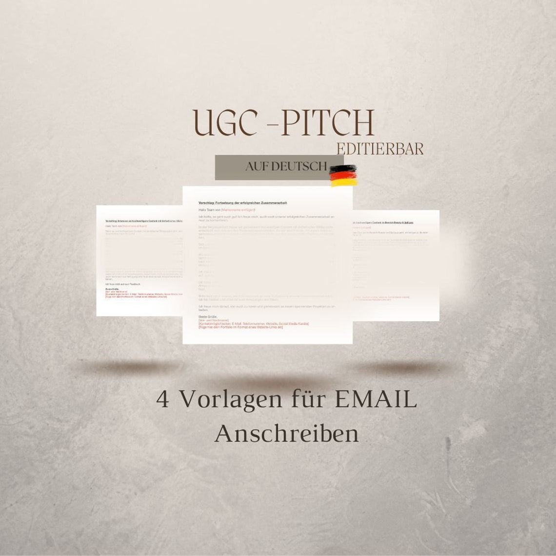 UGC Email Pitch Template Content Creator Template Application Media Kit ...