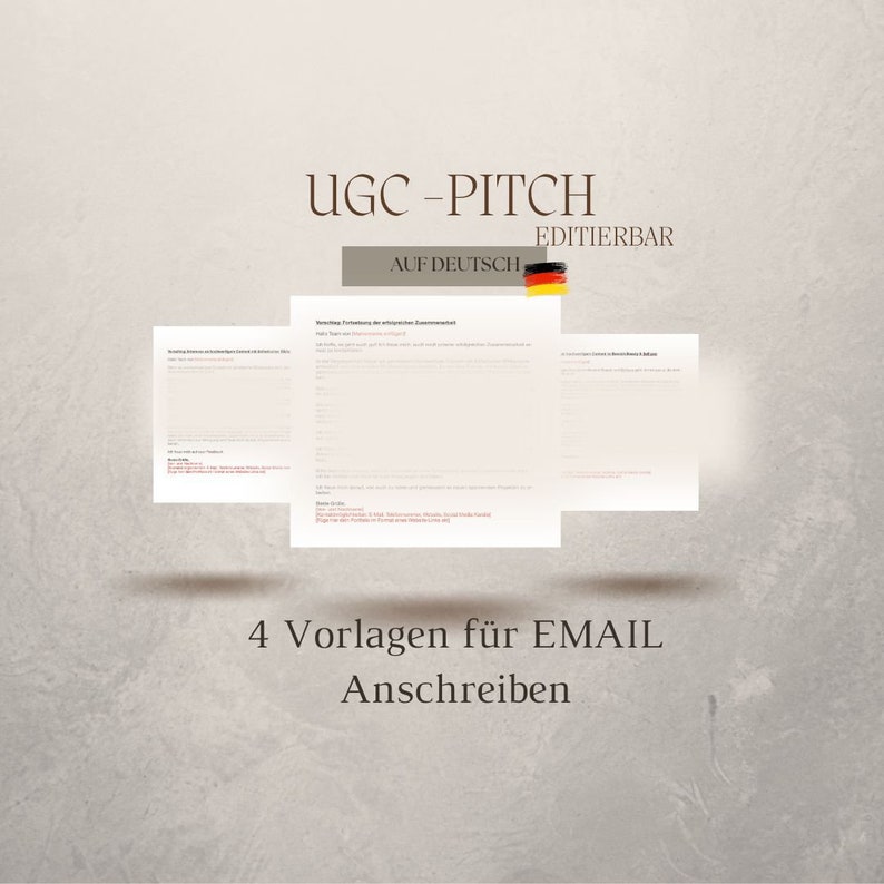 UGC Email Pitch Template Content Creator Template Application Media Kit ...