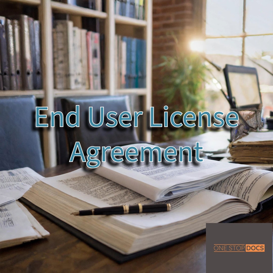End User License Agreement Template - Etsy