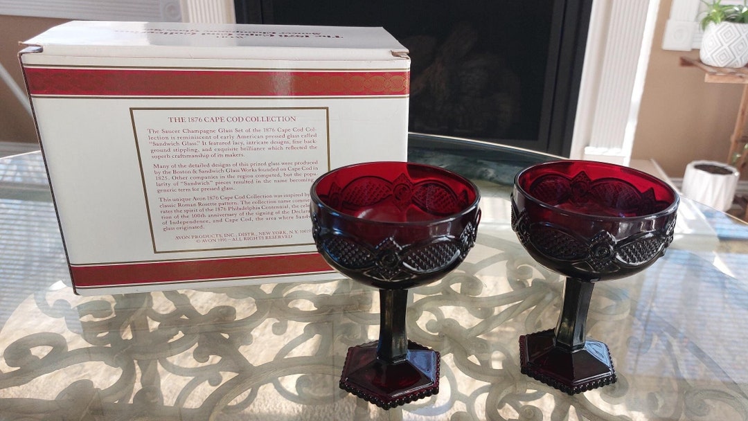 Avon Cape Cod 1876 Collection Saucer Champagne Set - Etsy
