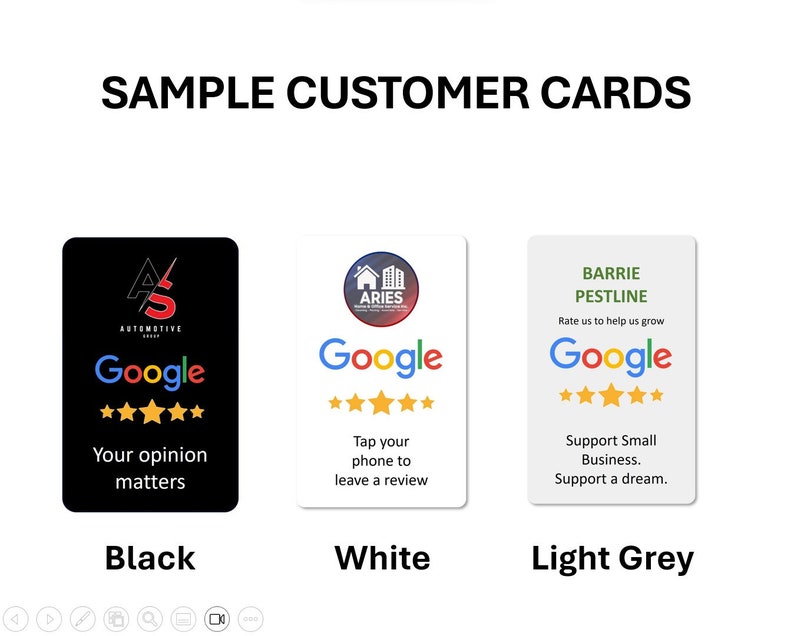 Customized Branding Google Review NFC Cards for Business Google Tap ...
