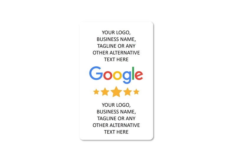 Customized Branding Google Review NFC Cards for Business Google Tap ...