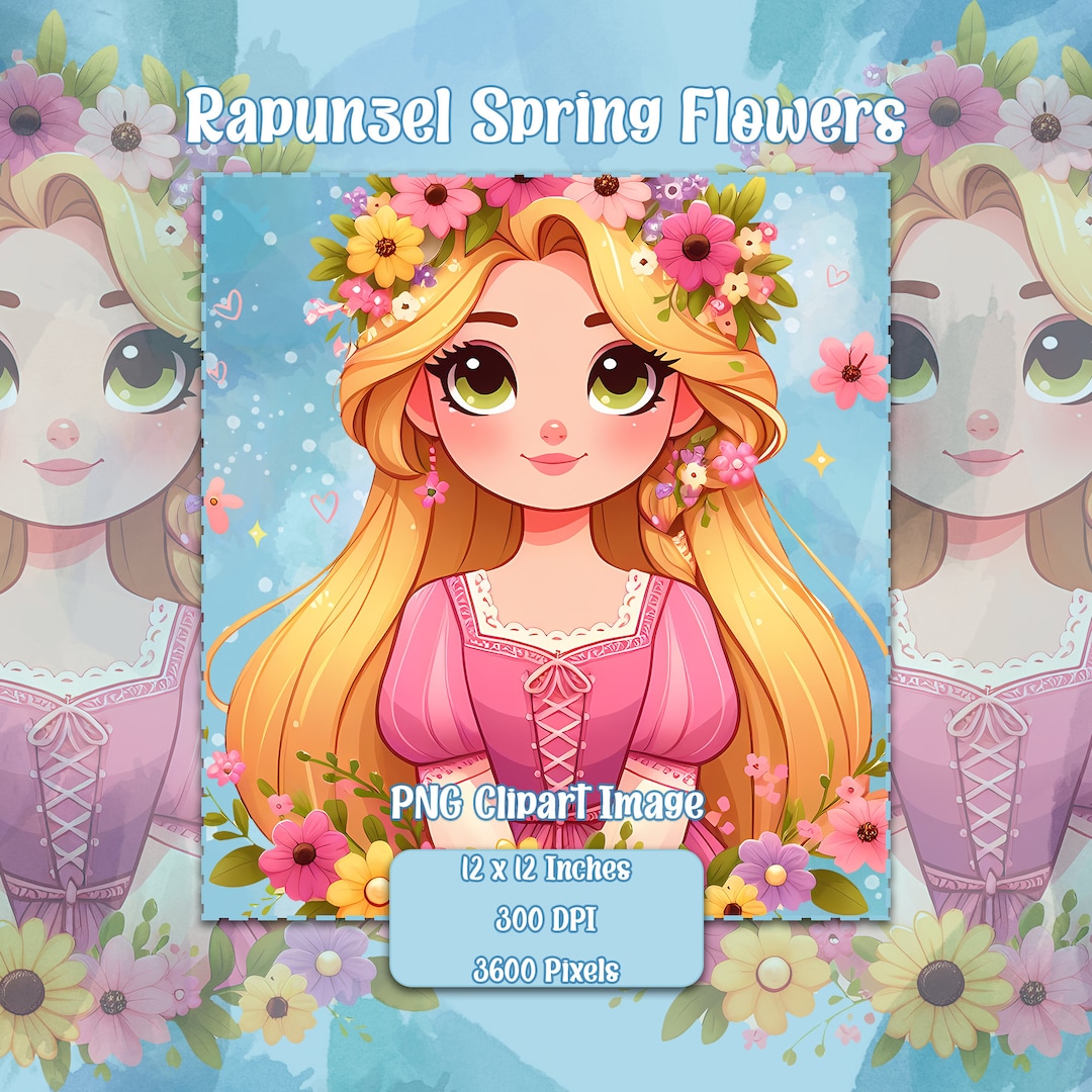 Rapunzel Spring Flowers PNG, Transparent Background Clipart Images ...