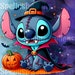 5 Halloween Vampire Stitch Digital Images, Vector Digital Art, Clipart ...