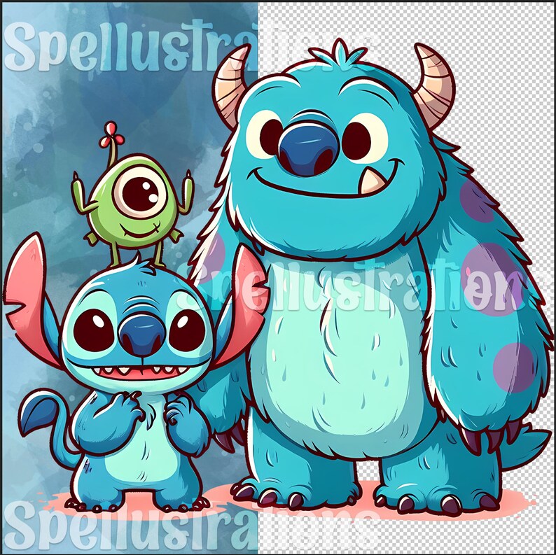 Monster Friends PNG, Transparent Background Clipart Images, Commercial ...