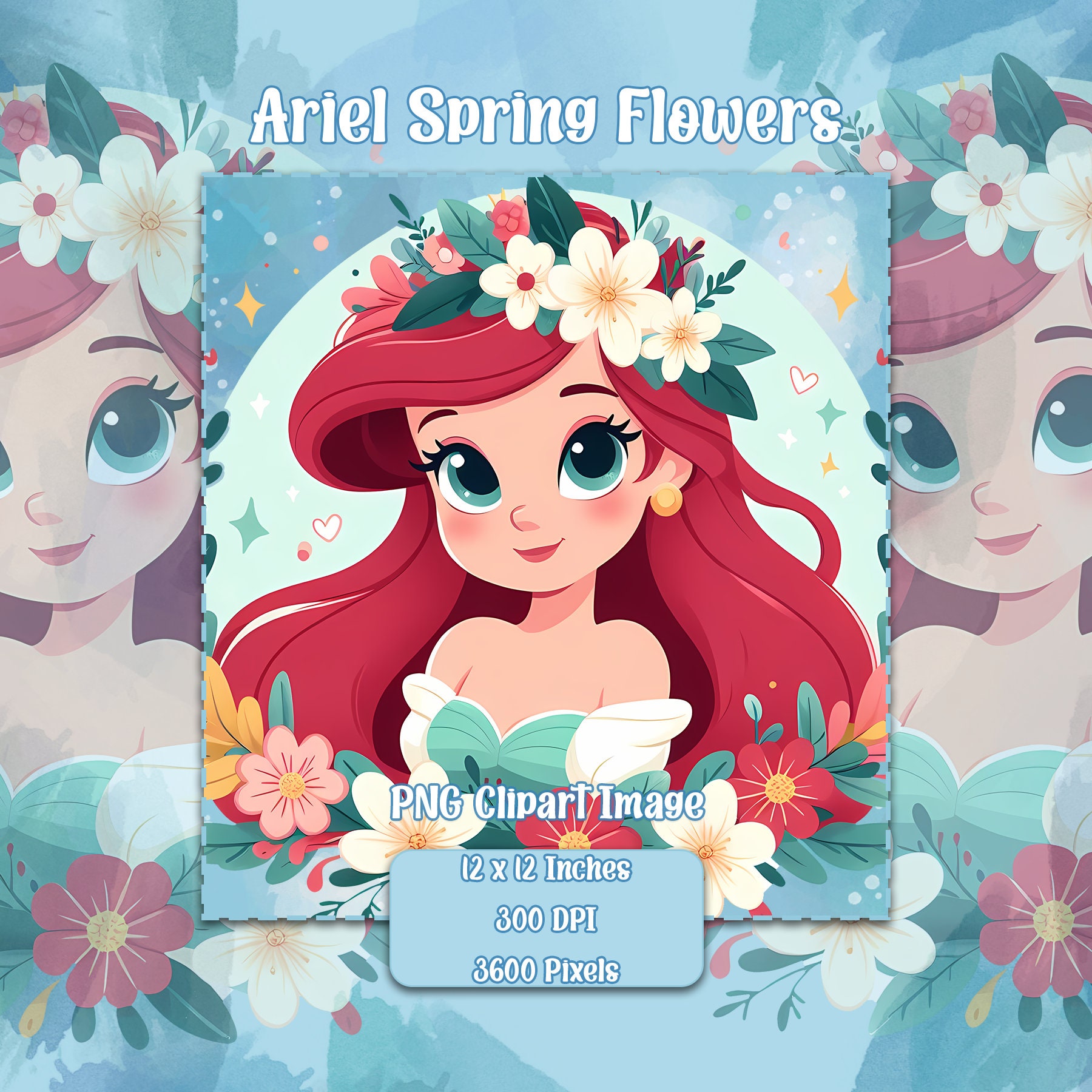 Ariel Spring Flowers PNG, Transparent Background Clipart Images ...
