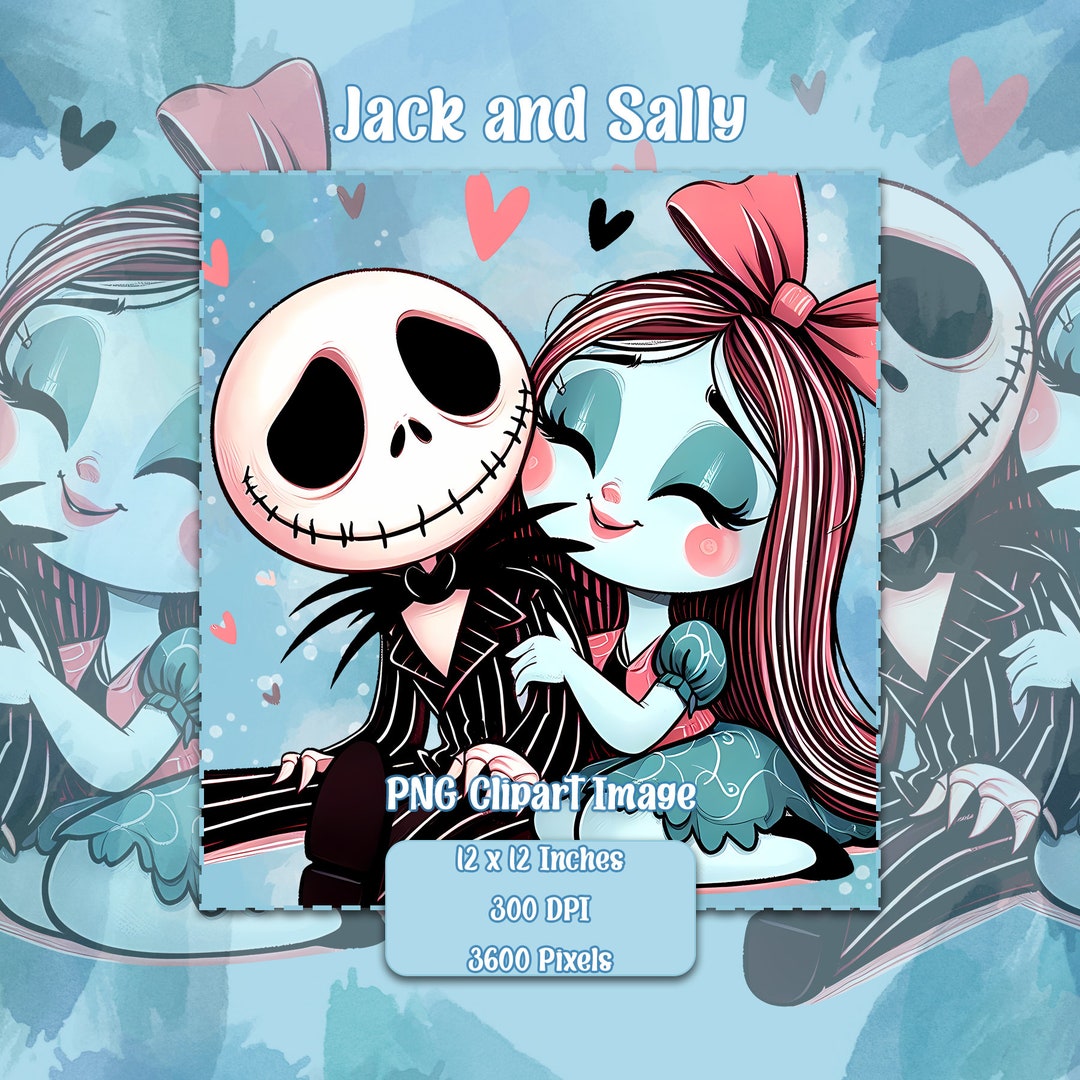 Jack and Sally PNG, Transparent Background Clipart Images, Commercial ...