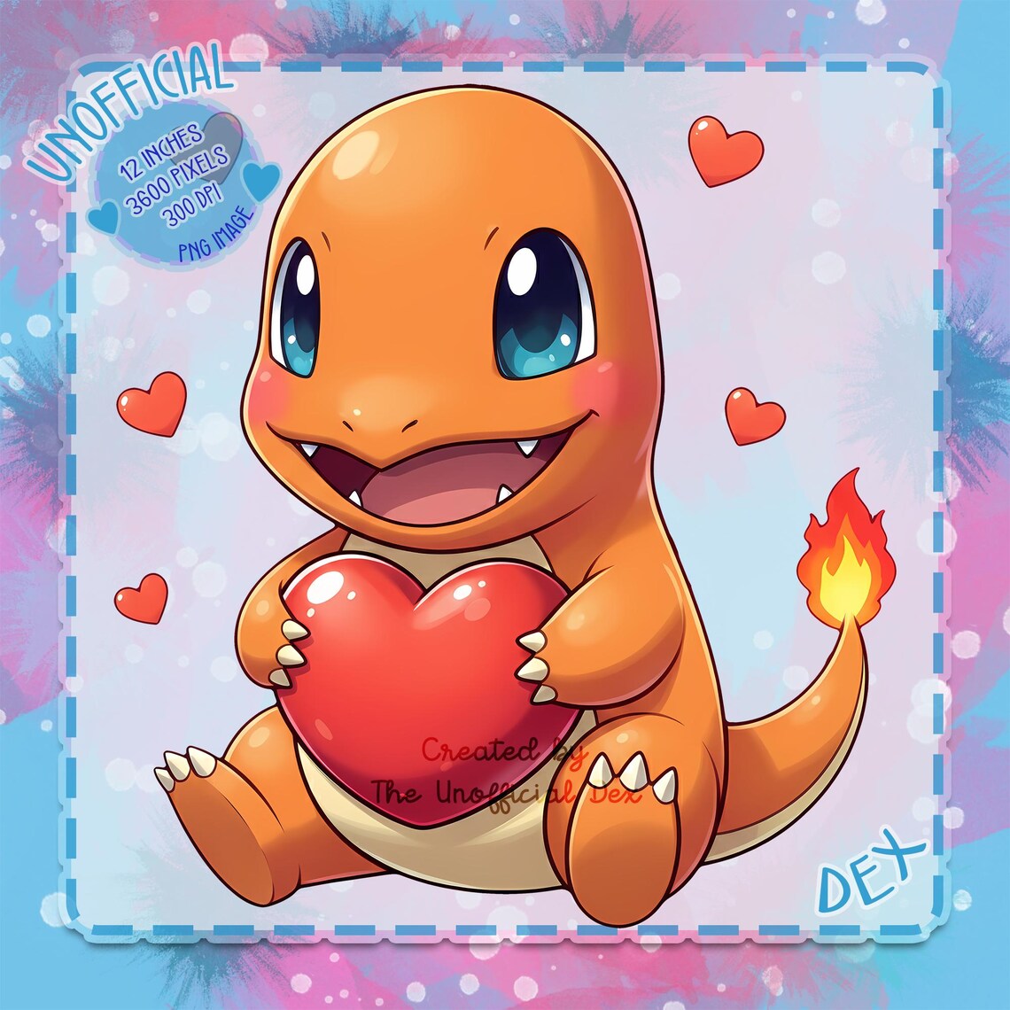 Charmander Heart PNG | Valentine Monsters | Transparent Graphics File ...