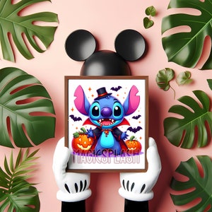 5 Halloween Vampire Stitch Digital Images, Vector Digital Art, Clipart ...