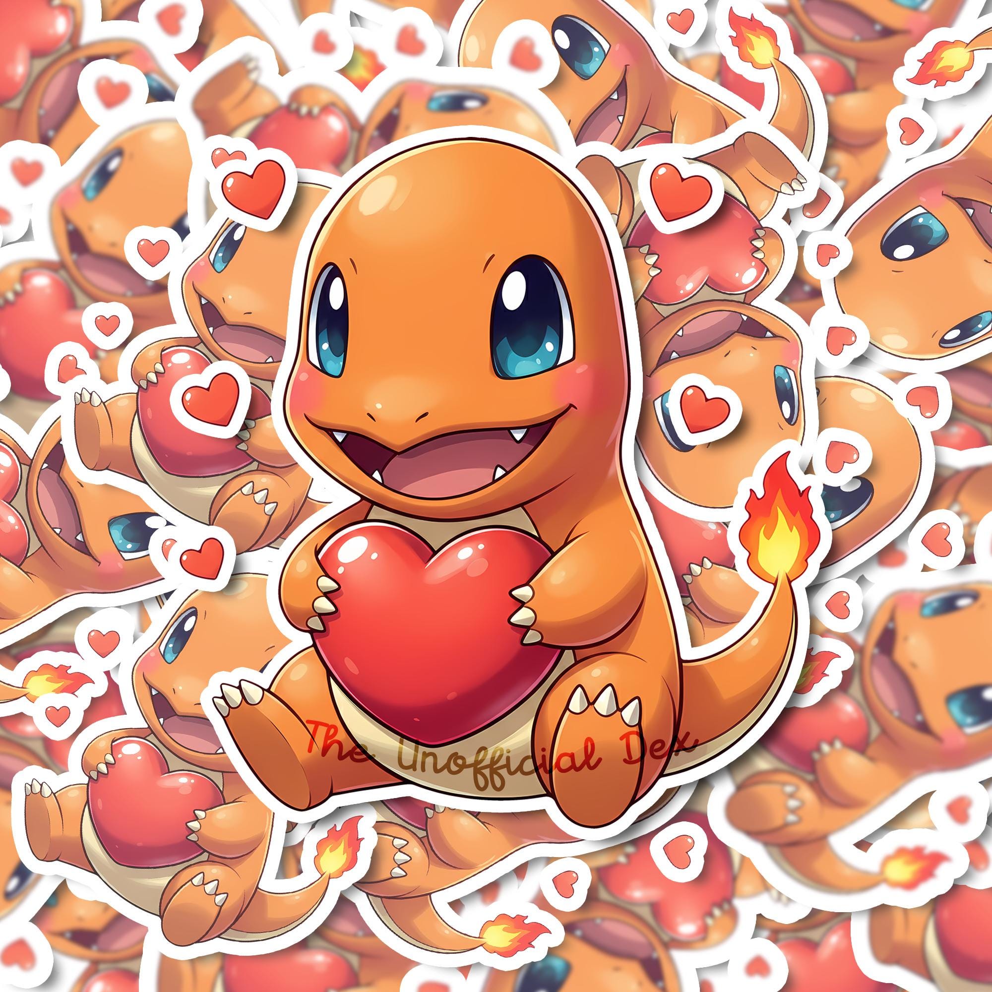 Charmander Heart PNG | Valentine Monsters | Transparent Graphics File ...