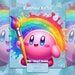 Rainbow Kirby PNG, Transparent Background Clipart Images, Commercial ...