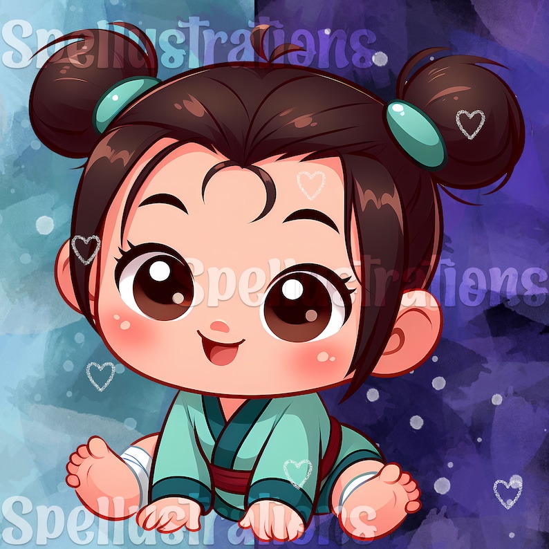Baby Mulan PNG, Transparent Background Clipart Images, Commercial ...