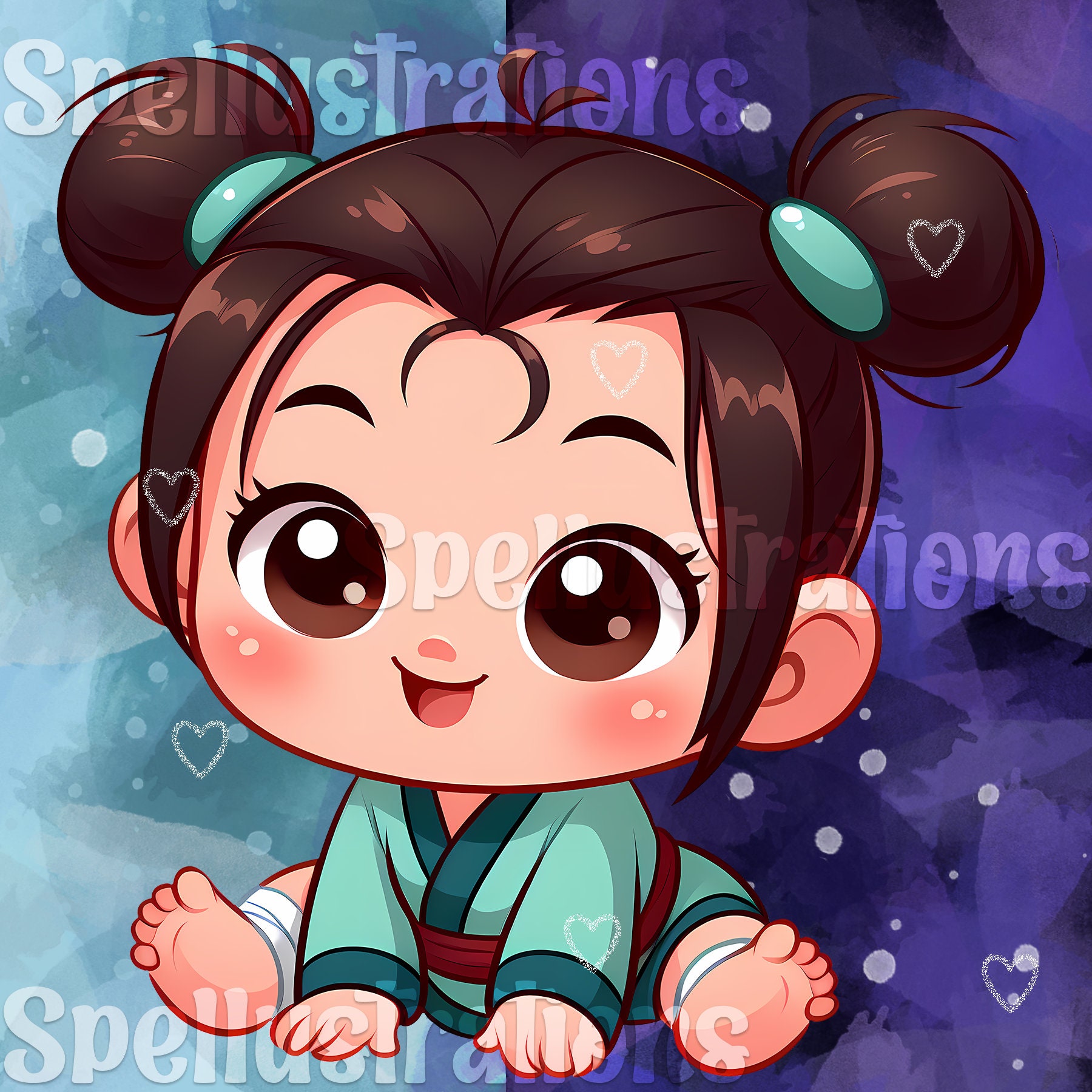 Baby Mulan PNG, Transparent Background Clipart Images, Commercial ...