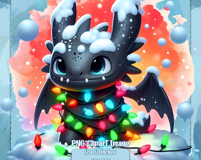 Toothless and Stitch Watercolor Splash, Clipart Images, Graphics and ...
