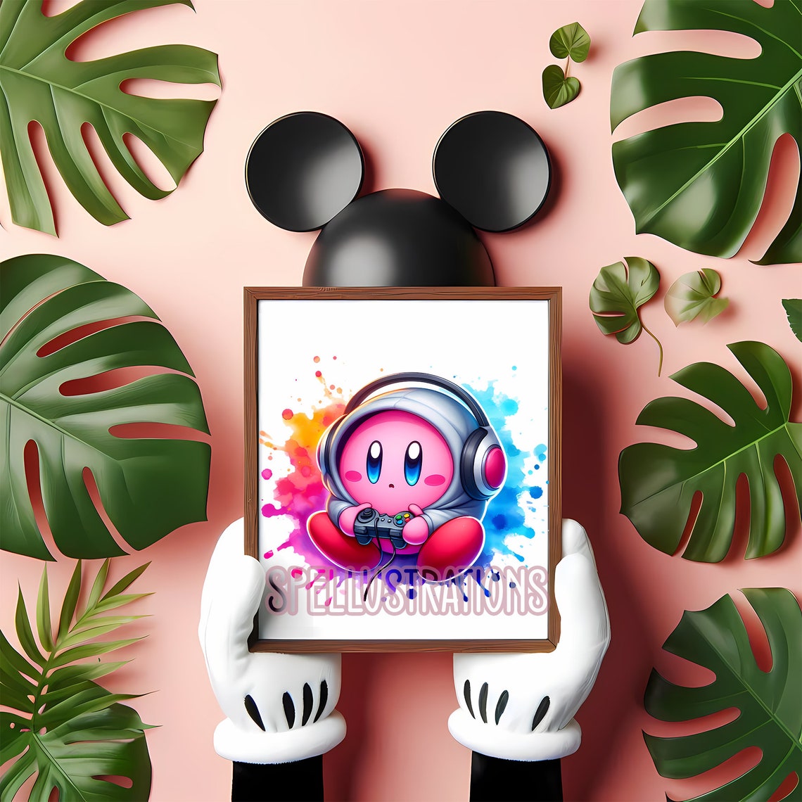 Gamer Kirby PNG, Transparent Background Clipart Images, Commercial ...
