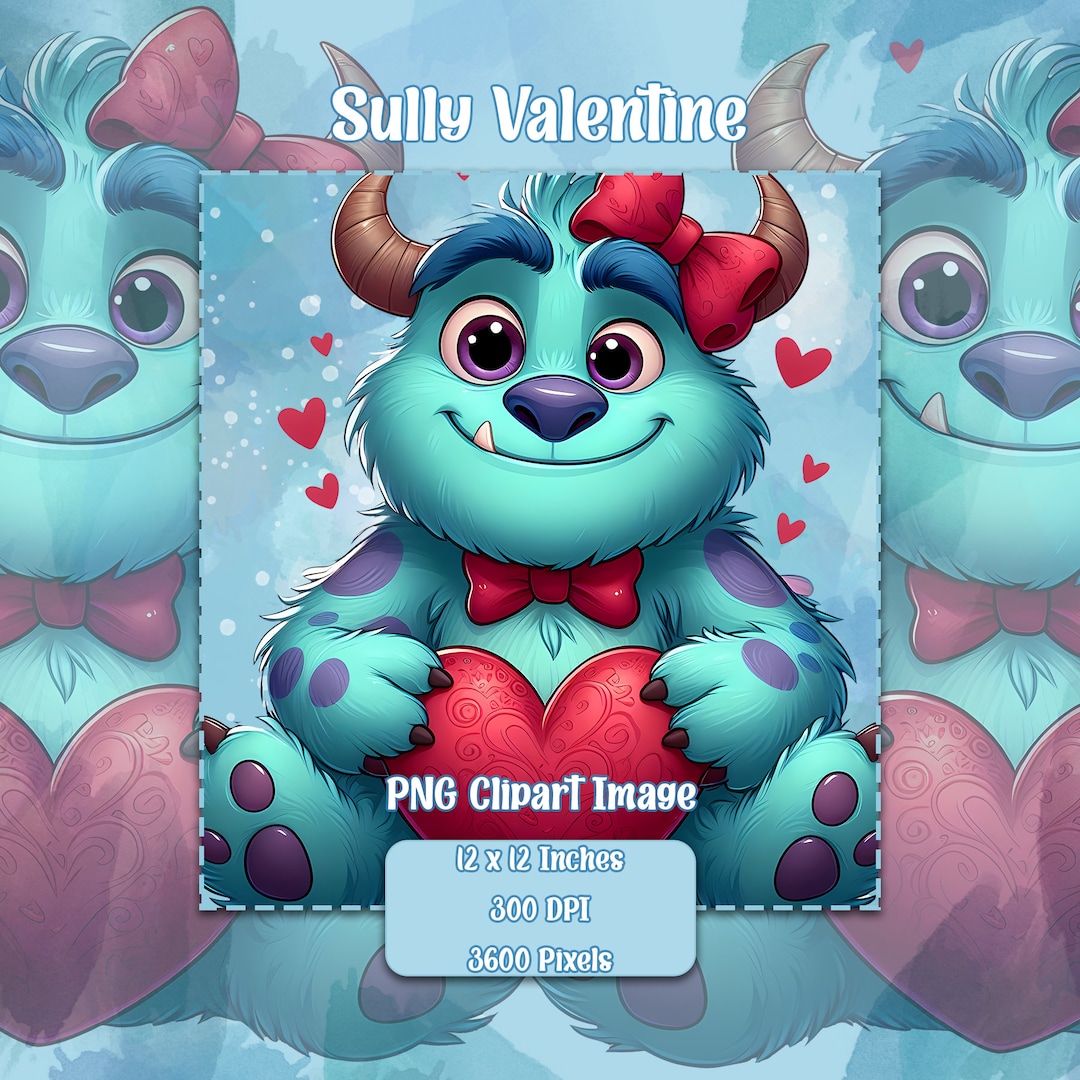 Sully Valentine PNG, Transparent Background Clipart Images, Commercial ...