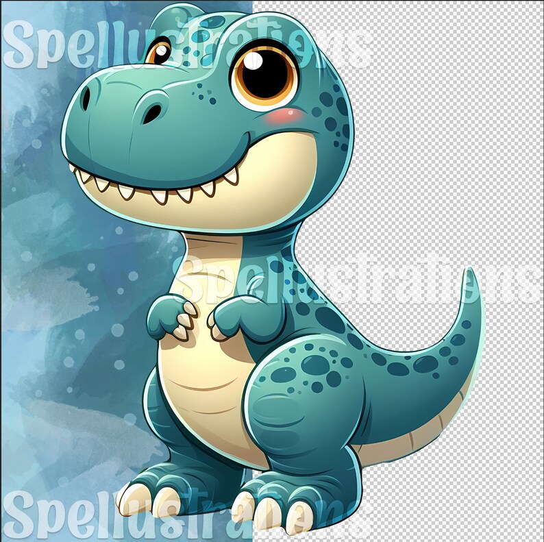 Baby Dinosaurs PNG Set, Transparent Background Clipart Images ...