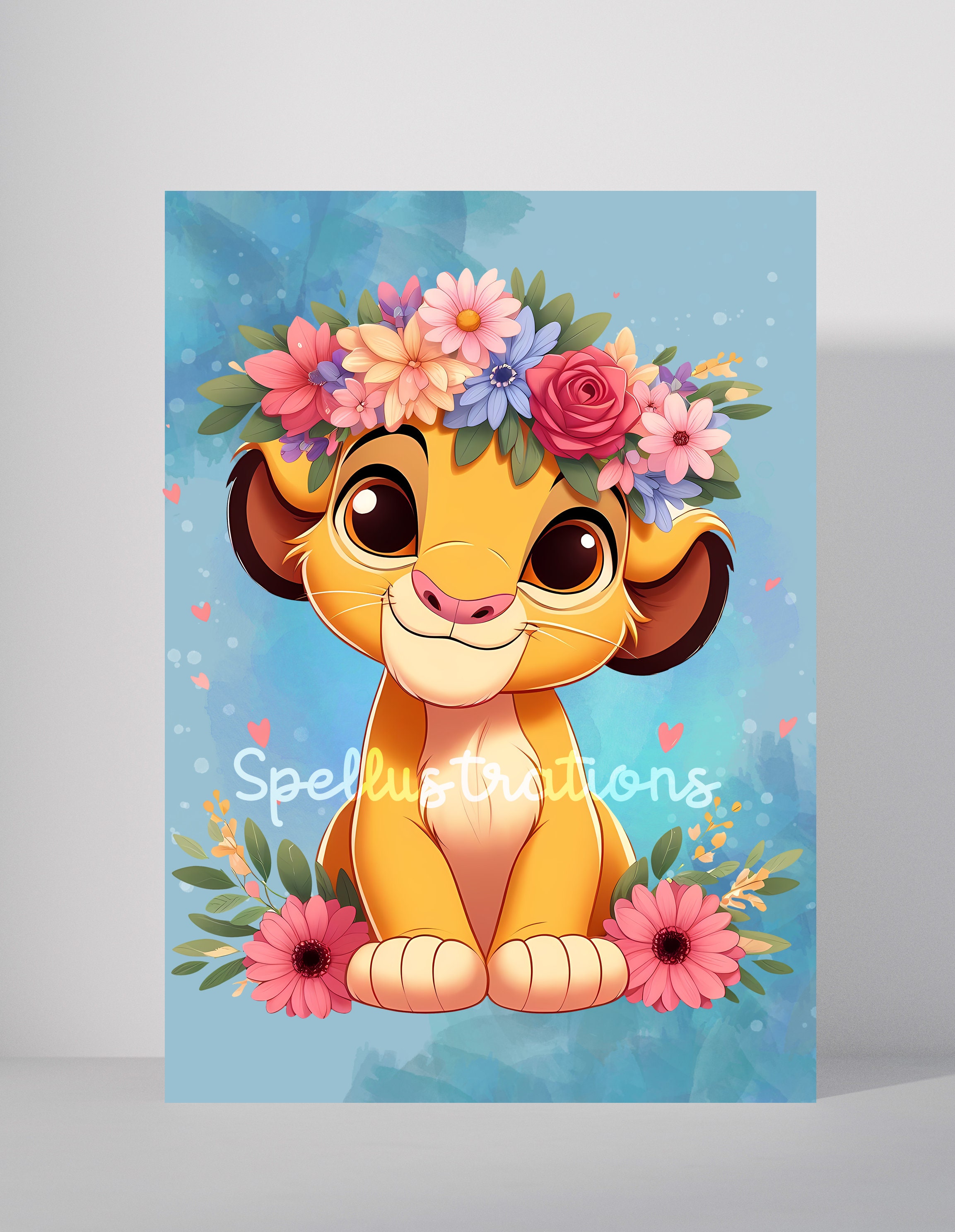 Simba Spring Flowers PNG, imágenes prediseñadas de fondo transparente ...