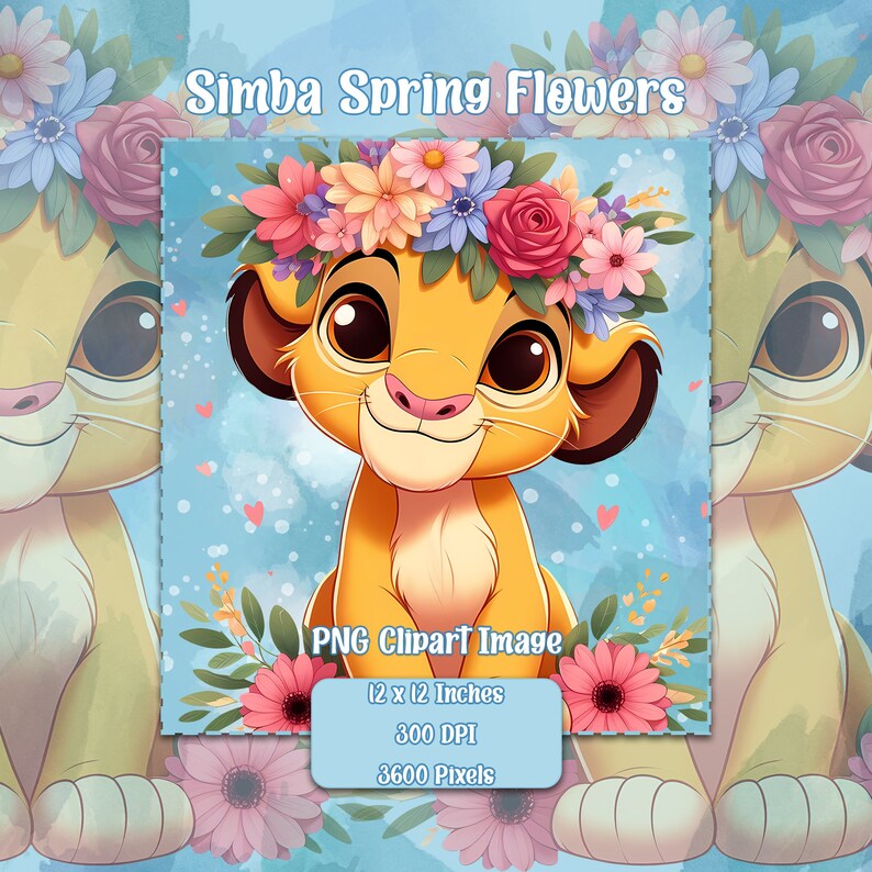 Simba Spring Flowers PNG, Transparent Background Clipart Images ...