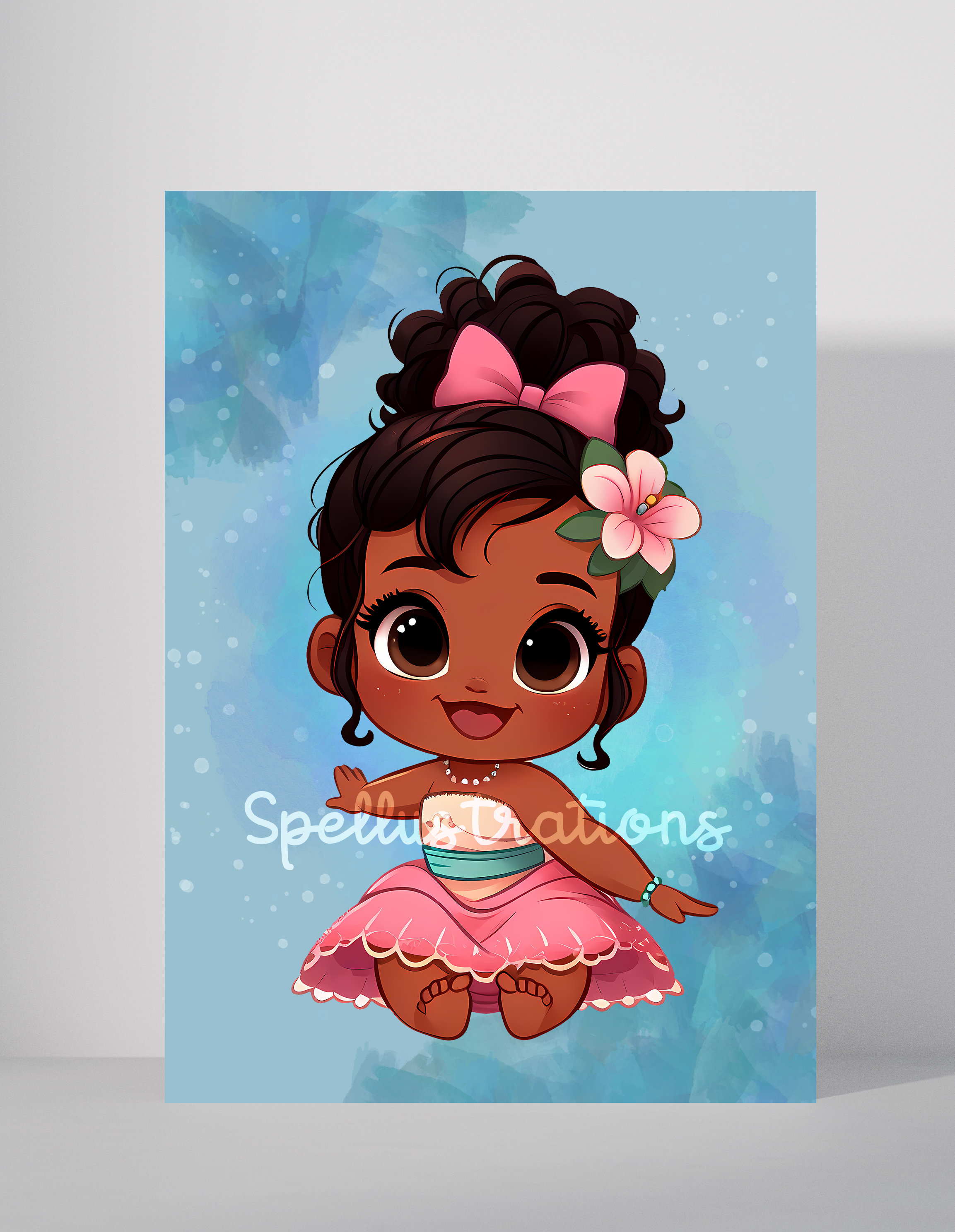 Baby Tiana PNG, Transparent Background Clipart Images, Commercial ...