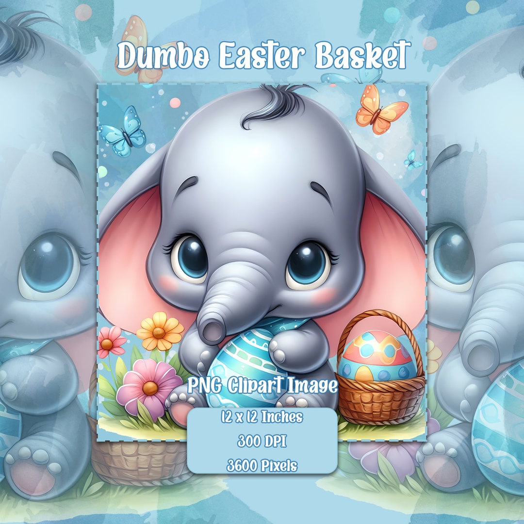 Dumbo Easter Basket PNG, Transparent Background Clipart Images ...