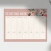 Weekly Planner Digital File Pink Flower Floral Themed Get Organized 4 ...