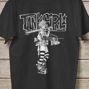 Tank Girl T-shirt Comic Retro Cool Vintage Unisex Mens Tank Girl T-shirt Comic Retro Cool Vintage Unisex Mens