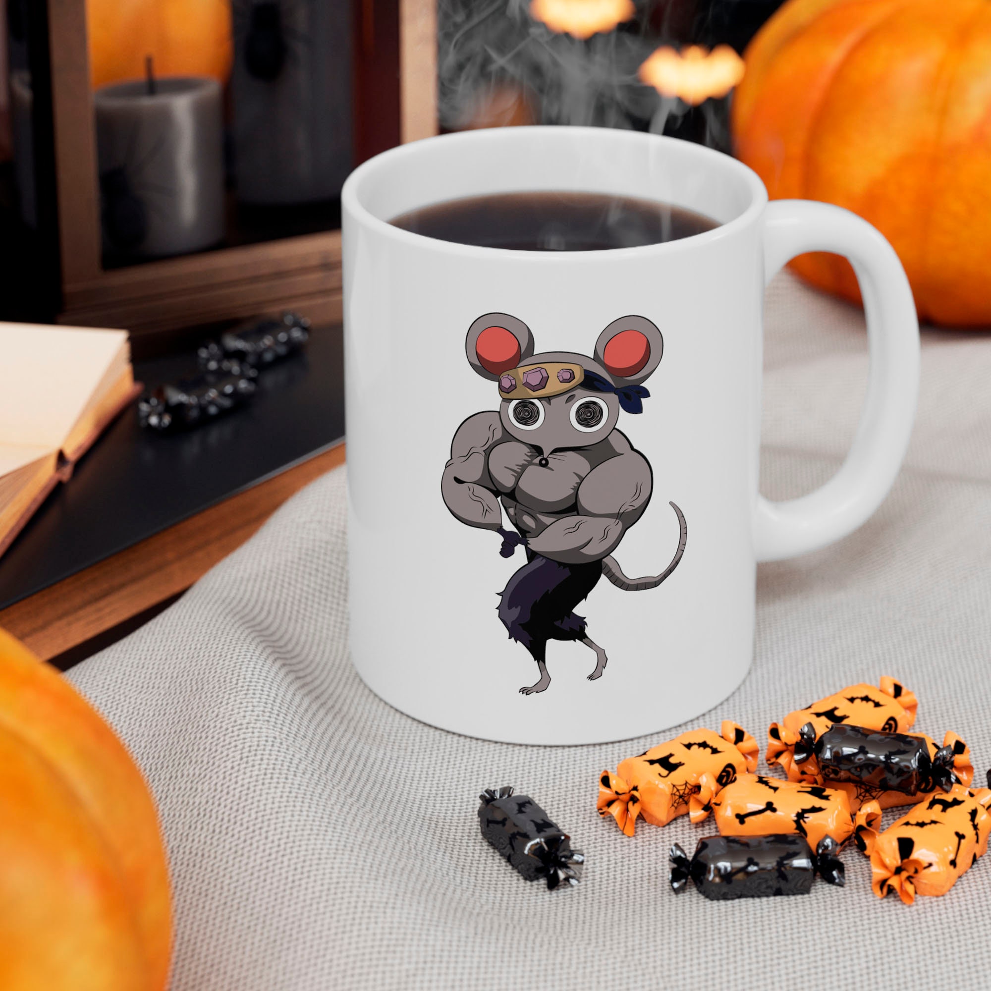 Muscle Mice Fitness Gym Mug Gift for Him Cute Gift for Her, Anime Mug ...