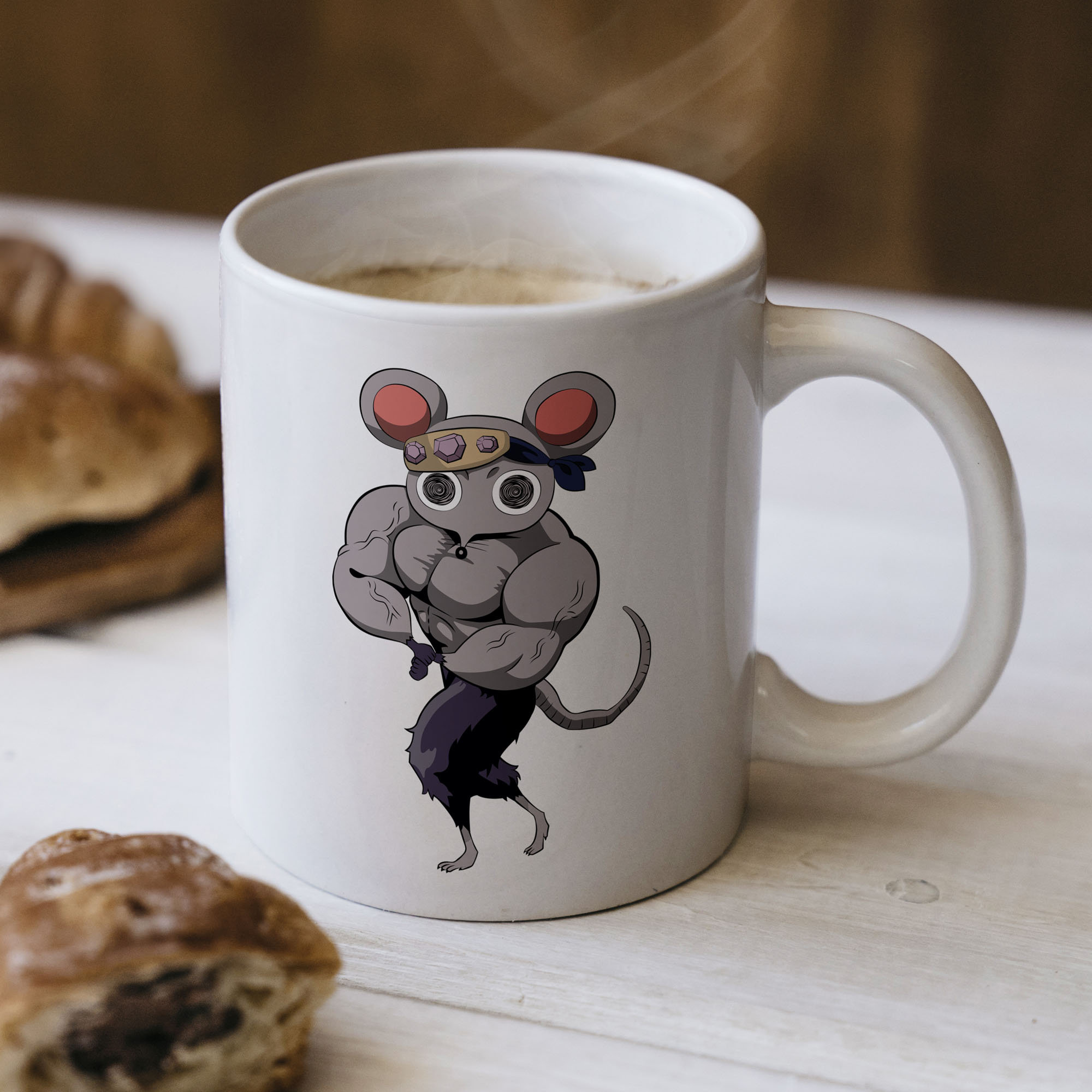 Muscle Mice Fitness Gym Mug Gift for Him Cute Gift for Her, Anime Mug ...
