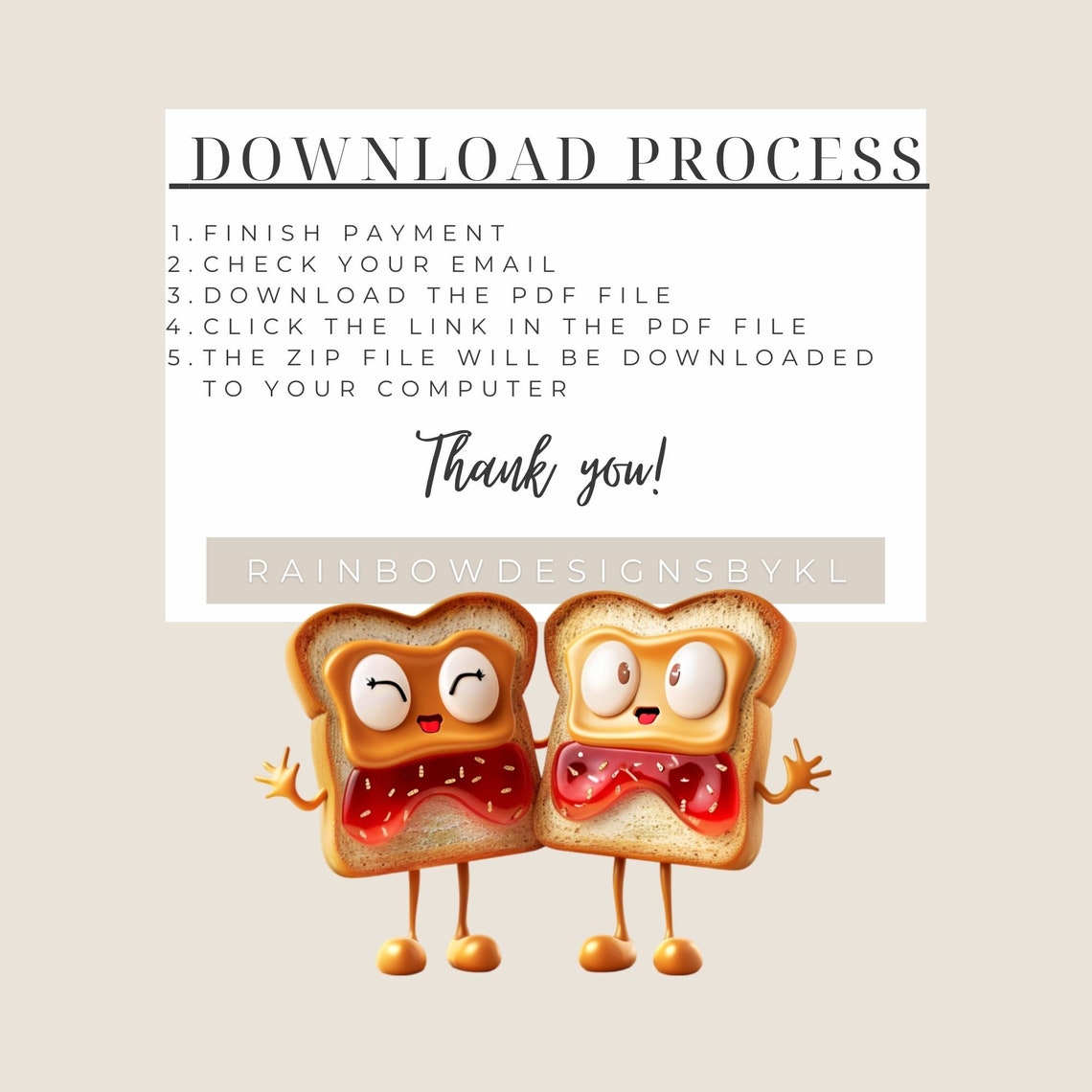 Peanut Butter and Jelly Friends Clipart - PB&J Bundle - Instant ...