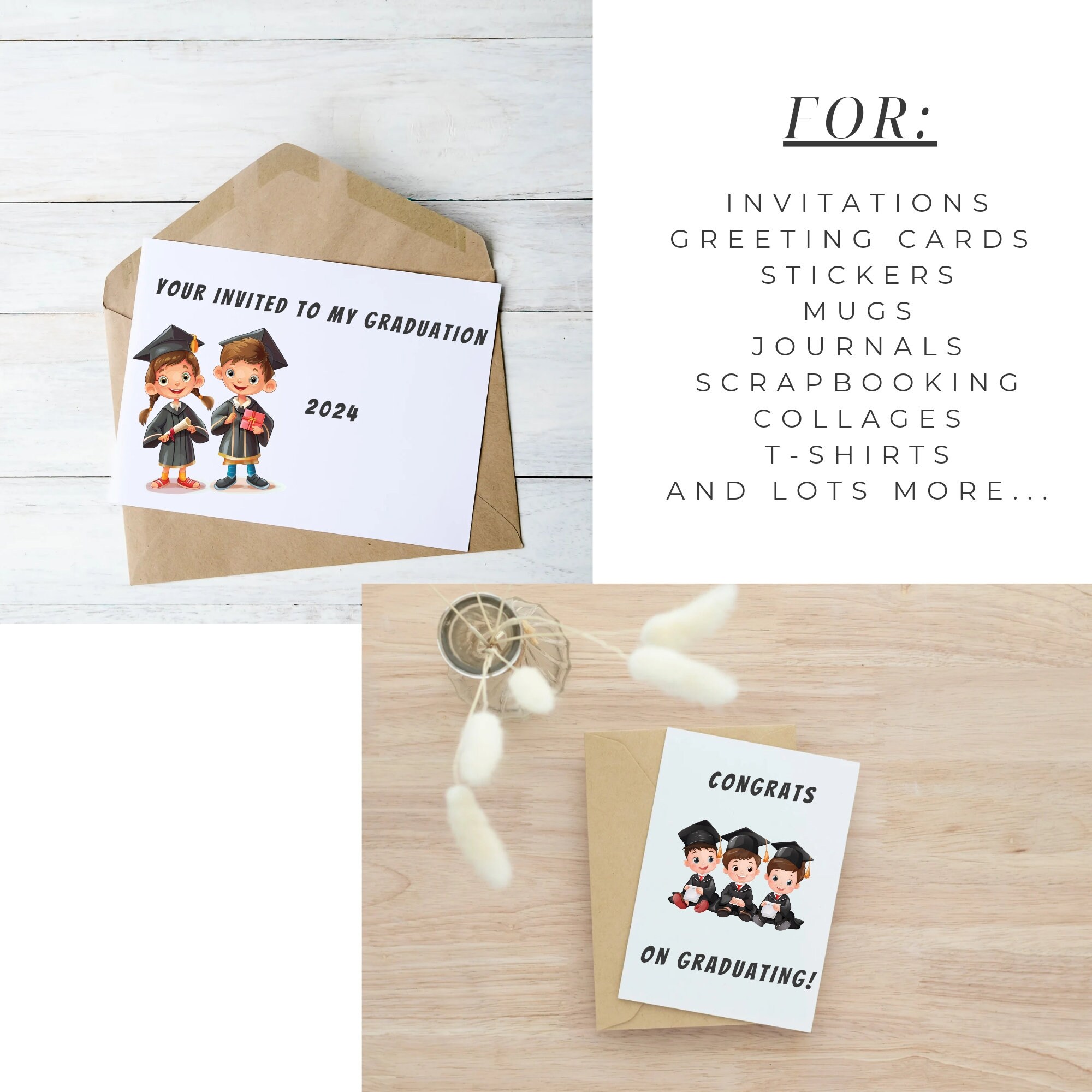 Toddler Graduation Clipart: 20 PNG Nursery Graphics (commercial Use) - Etsy