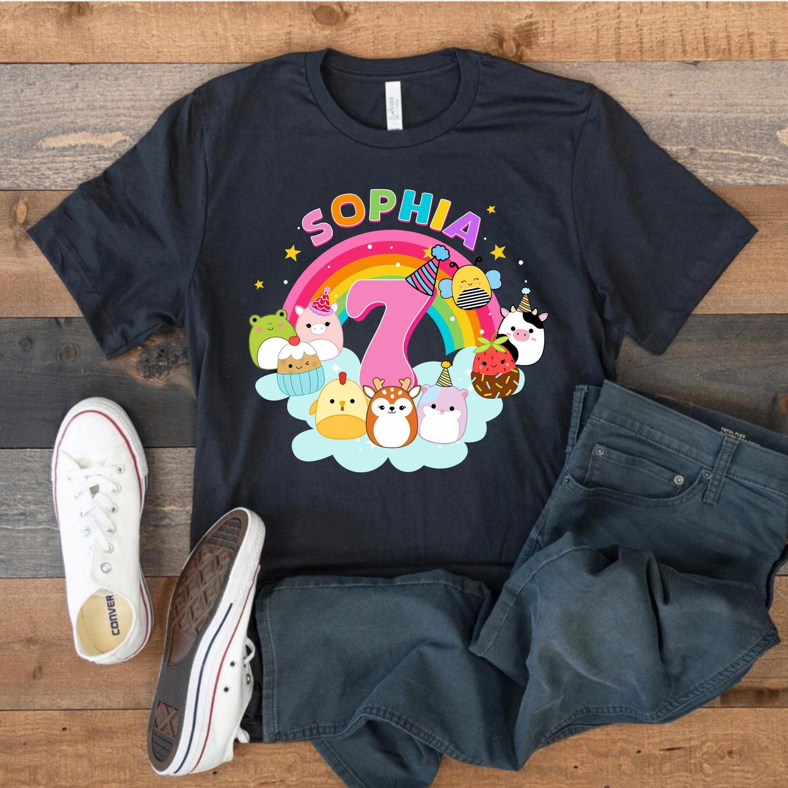 Personalized Squishmallow Birthday Shirt for Girls, Squishmallow Shirt ...