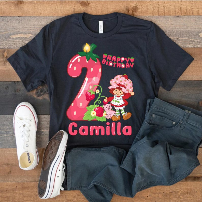 Strawberry Shortcake Birthday Numbers – Pink Candle Clipart (digital ...