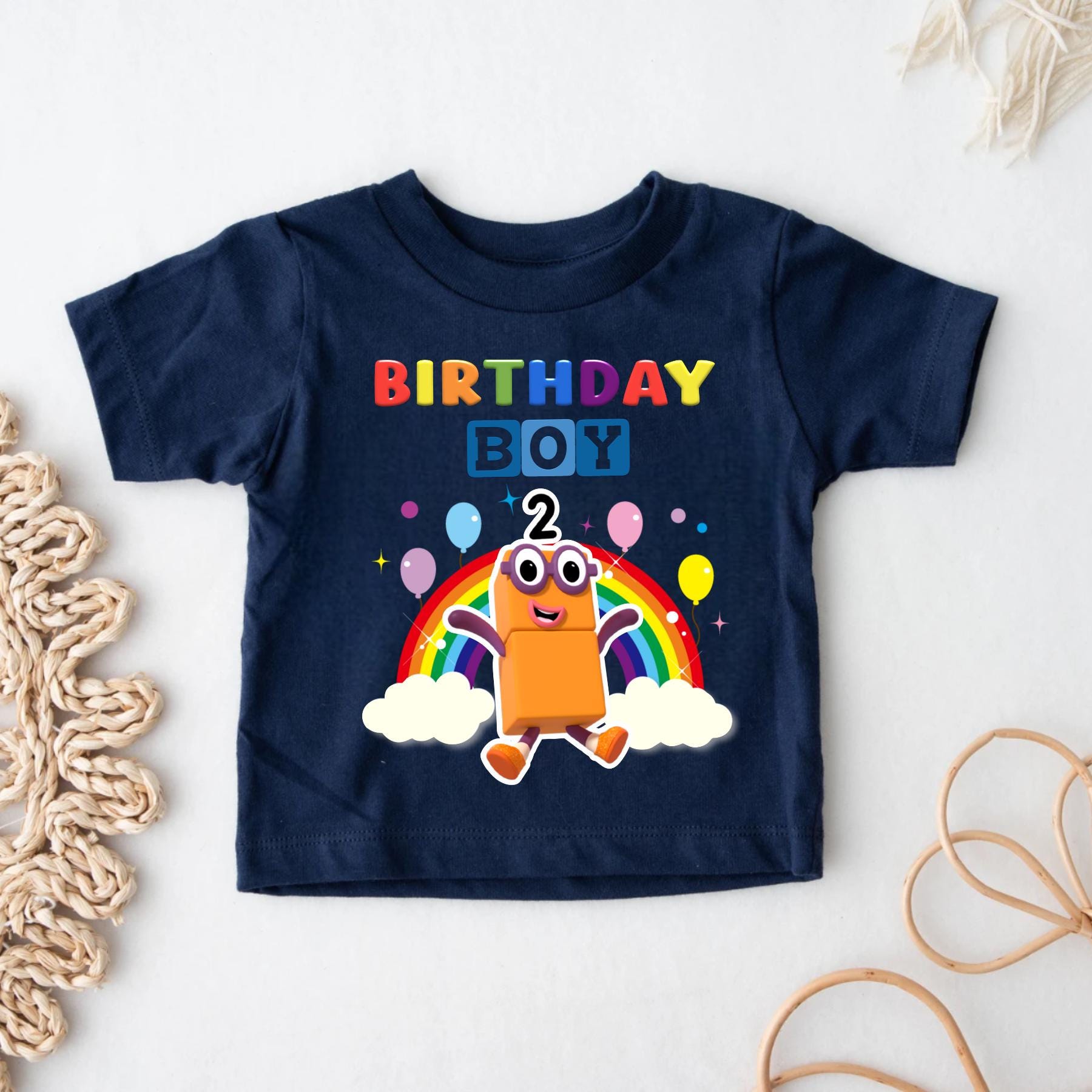 Number-inspired Birthday Shirt, 1-10 Number Themed Party, Personalized ...