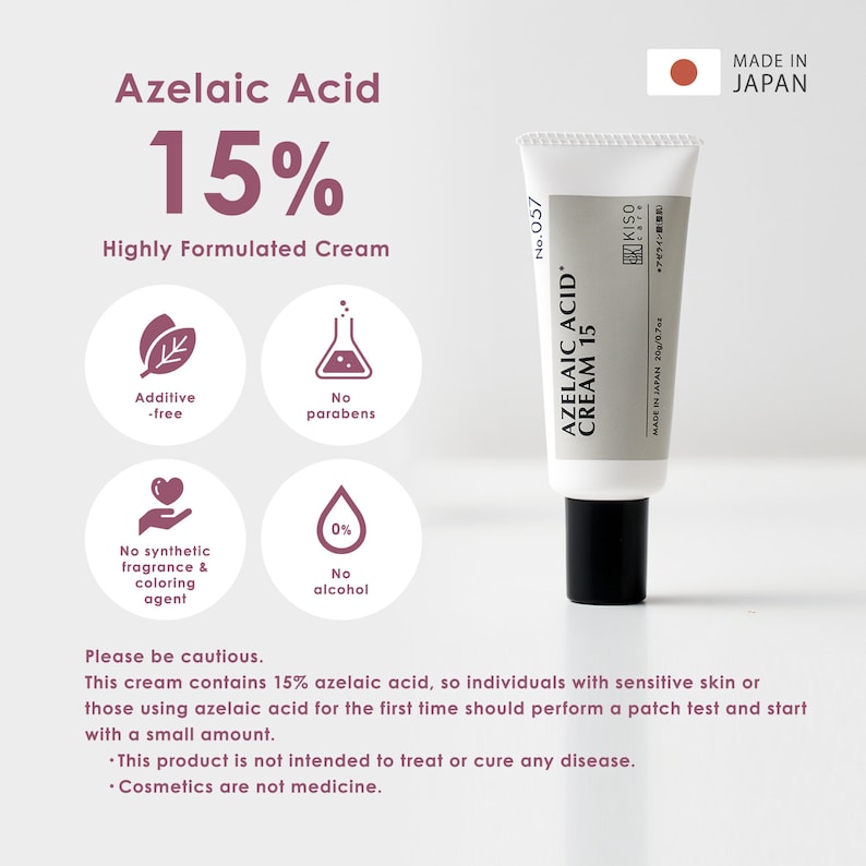 Kisocare Azelaic Acid 15% Cream Hyaluronic Acid X Squalane X CICA ...