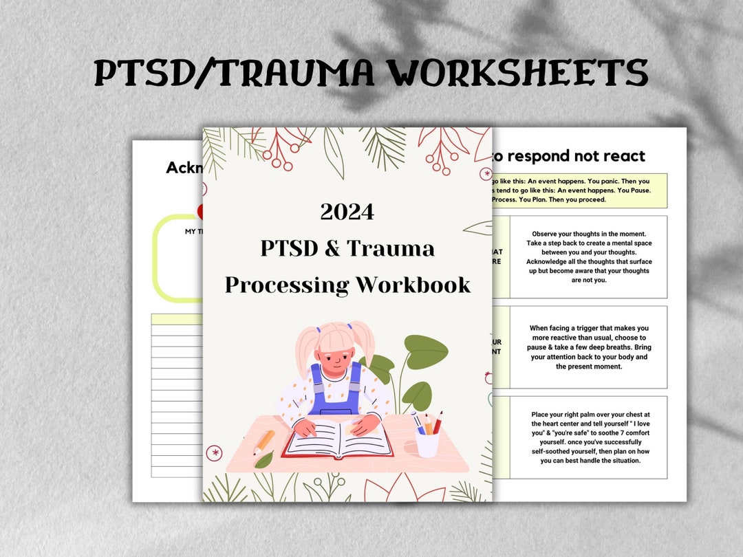 Ptsd Coping Skills, Ptsd Workbook, Trauma Workbook, Trauma Bundle ...