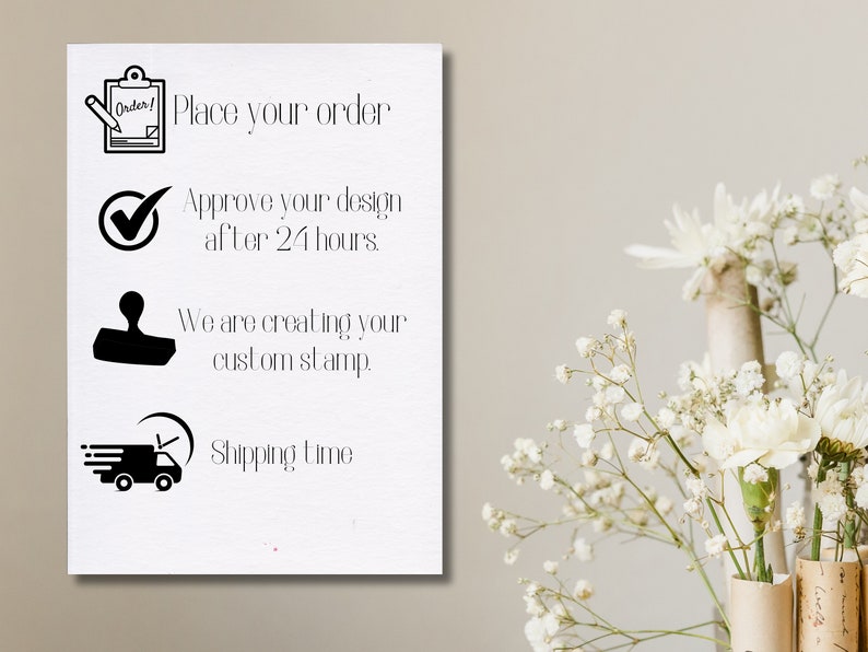 Self Inking Address Stamper, Modern Minimal Minimalist Custom Stamp ...