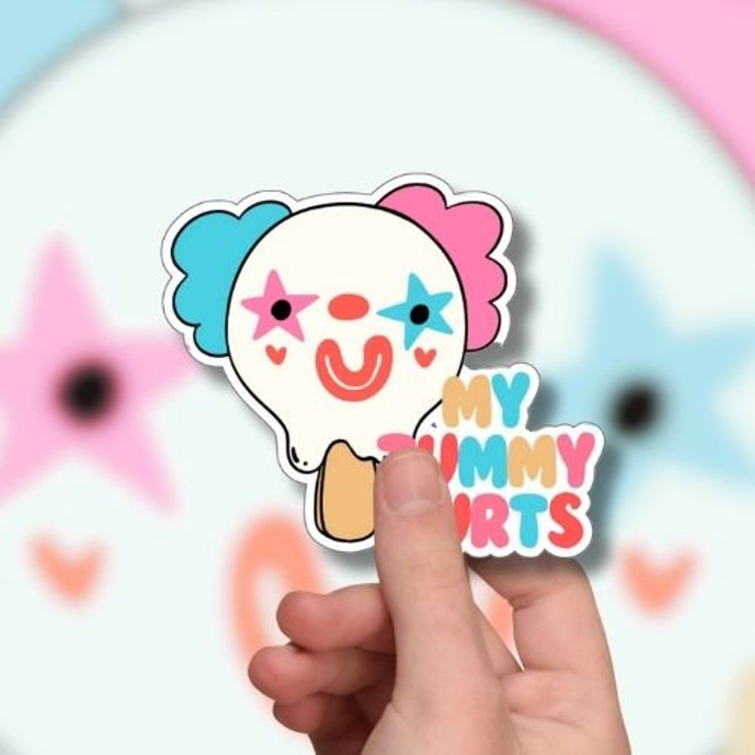 Clowncore Stickers, Certified Clown Decal, Clown Stickers, Clown ...
