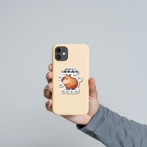 Cute Capybara Sticker, Capybara Decal, Cute Animal Sticker, Stationary ...
