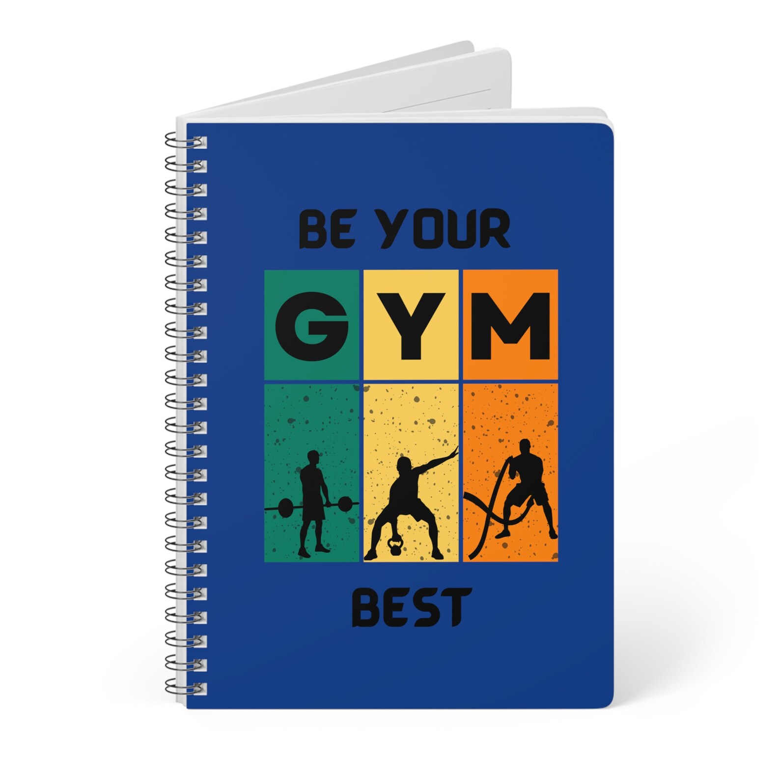 Gym-motivation Softcover A5 Notebook With be Your Best Logo, Gift for ...