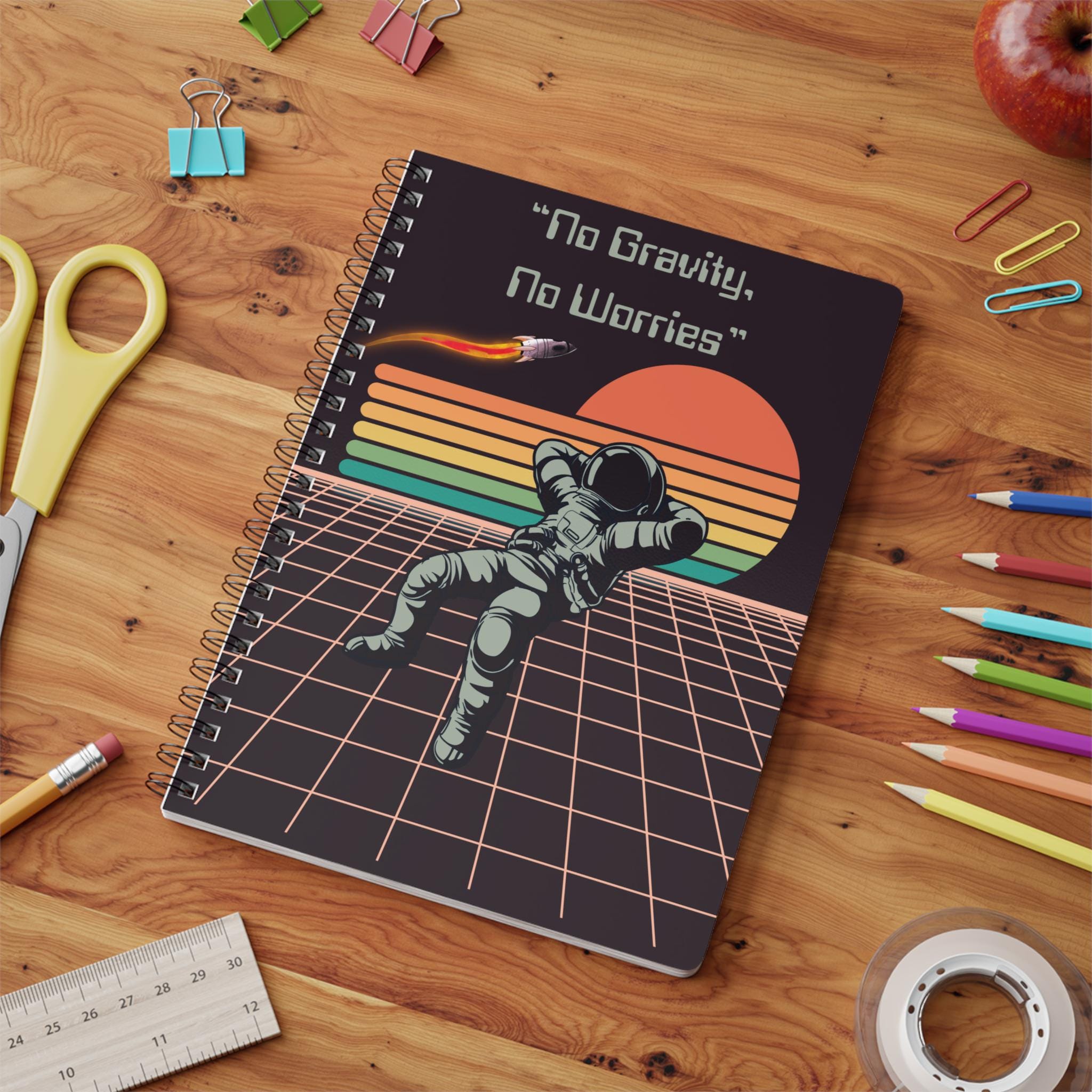 Retro, Chilled Astronaut Space Walk Design, "no Gravity, No Worries ...